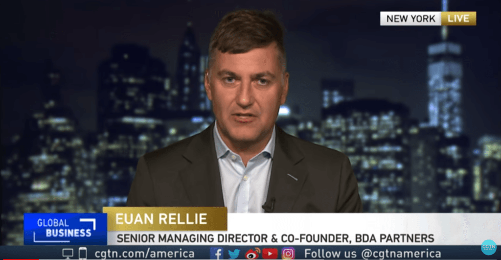BDA's Euan Rellie speaks to CGTN about global markets - BDA Partners